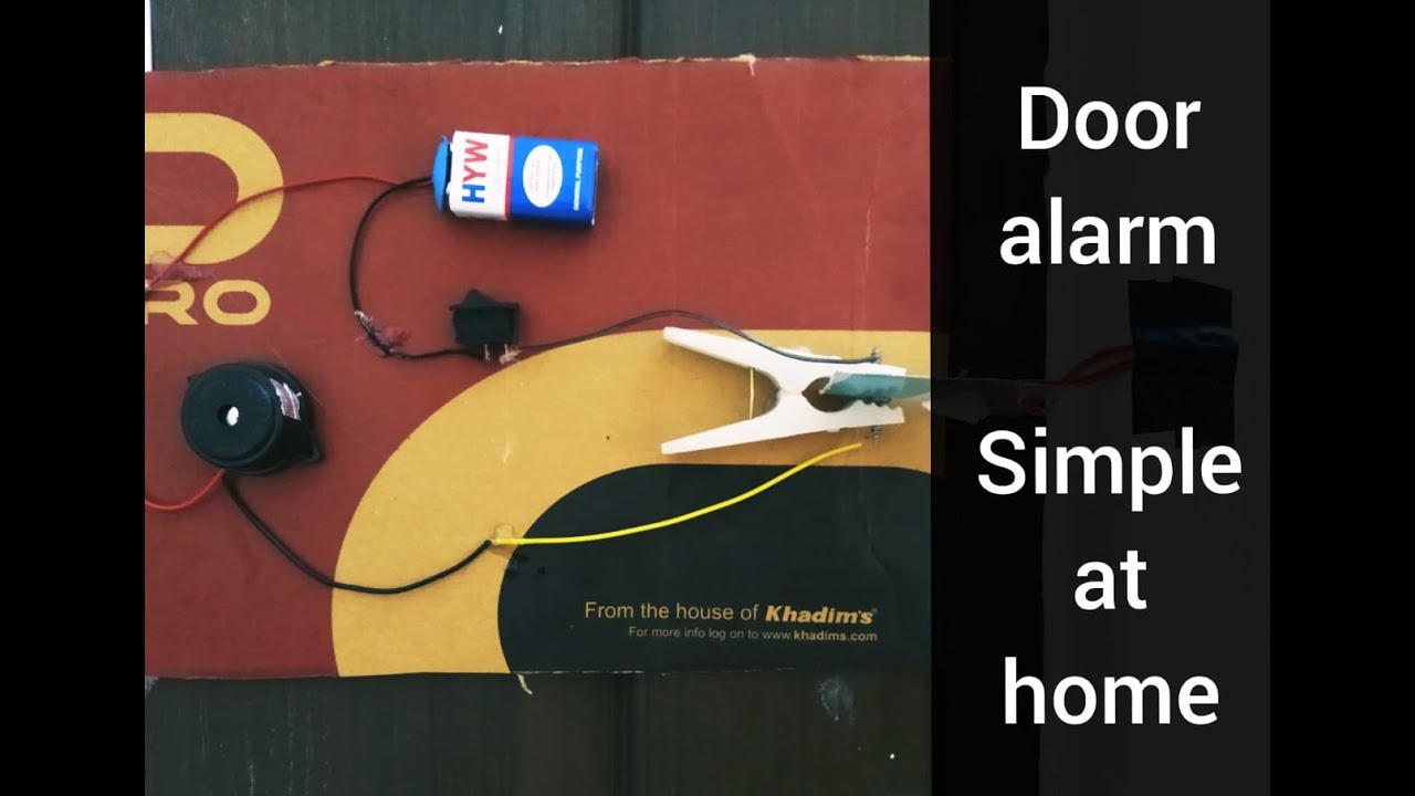 How to make a Door Alarm / At Home 😱 !!! Super Simple. #creative stuff ...