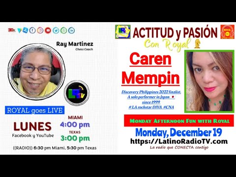 CAREN MEMPIN - Monday at 3 pm (CST) 1 pm (PST) - December 19 - YouTube