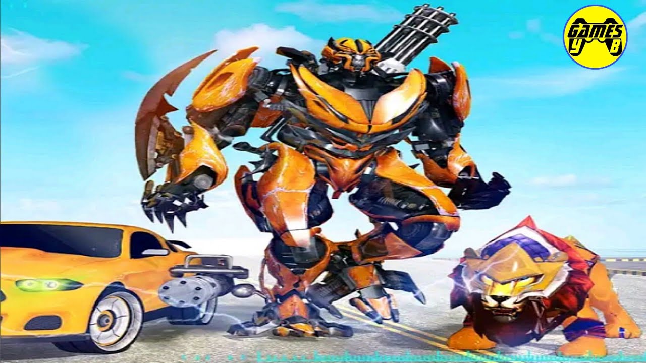 Lion Robot Car Transform: Car Robot Transforming Game - Android ...