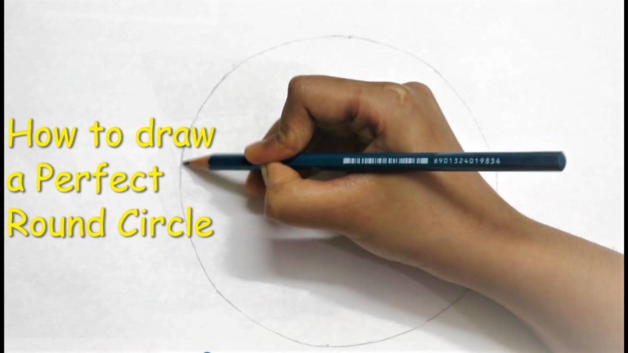 How to draw a Perfect Round Circle without Compass || Drawing Tutorial ...