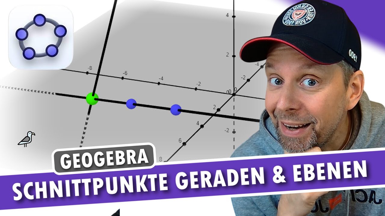 Analytische Geometrie mit GEOGEBRA - Schnittpunkte und Schnittgerade - #ABI 055 - YouTube
