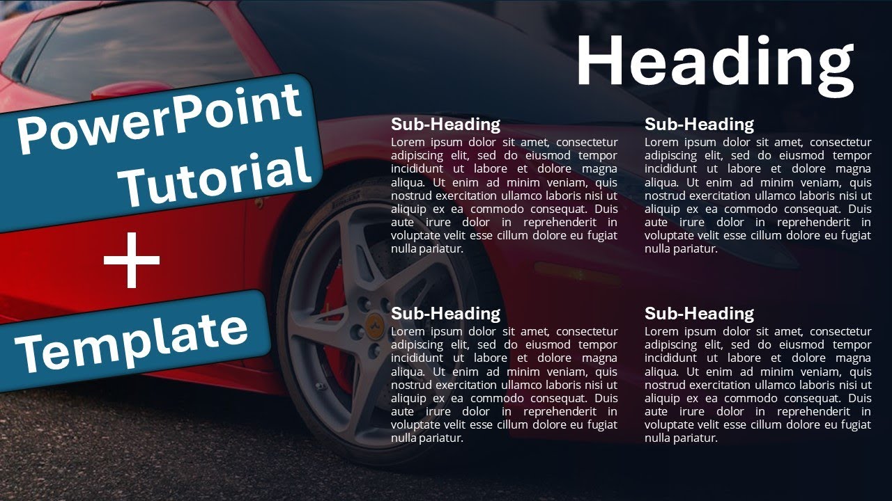 how to make stunning PowerPoint with image and gradient overlay - YouTube