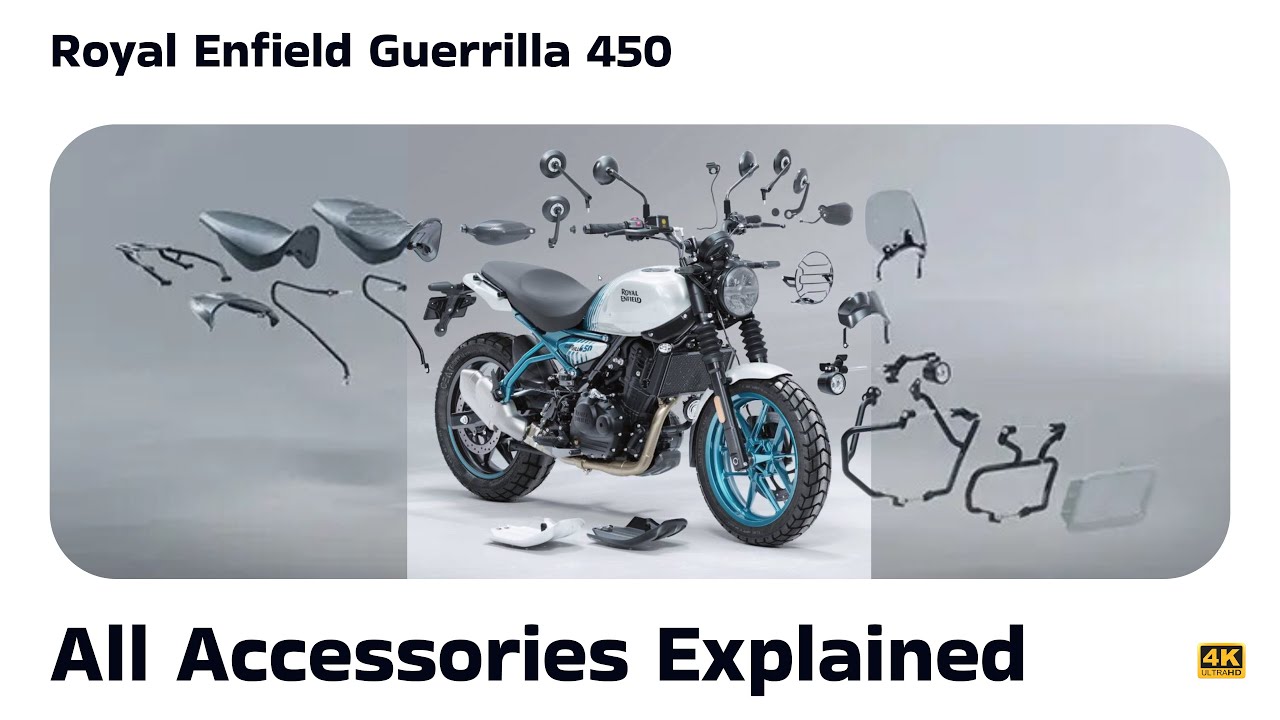 Royal Enfield Guerrilla 450 All Accessories explained # ...