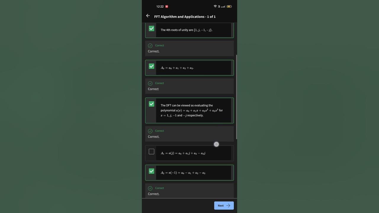 Fft Algorithm And Applications Courseraanswers Algo Algorithm Youtube
