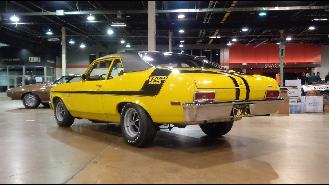 1970 Chevrolet Nova Yenko Deuce in Yellow & 427 ZL1 Engine Sound on My ...