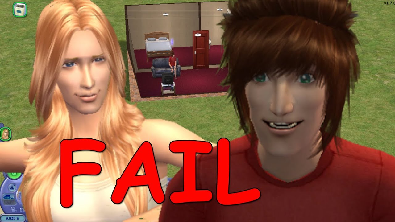 Jugando a los sims :D FAIL - YouTube