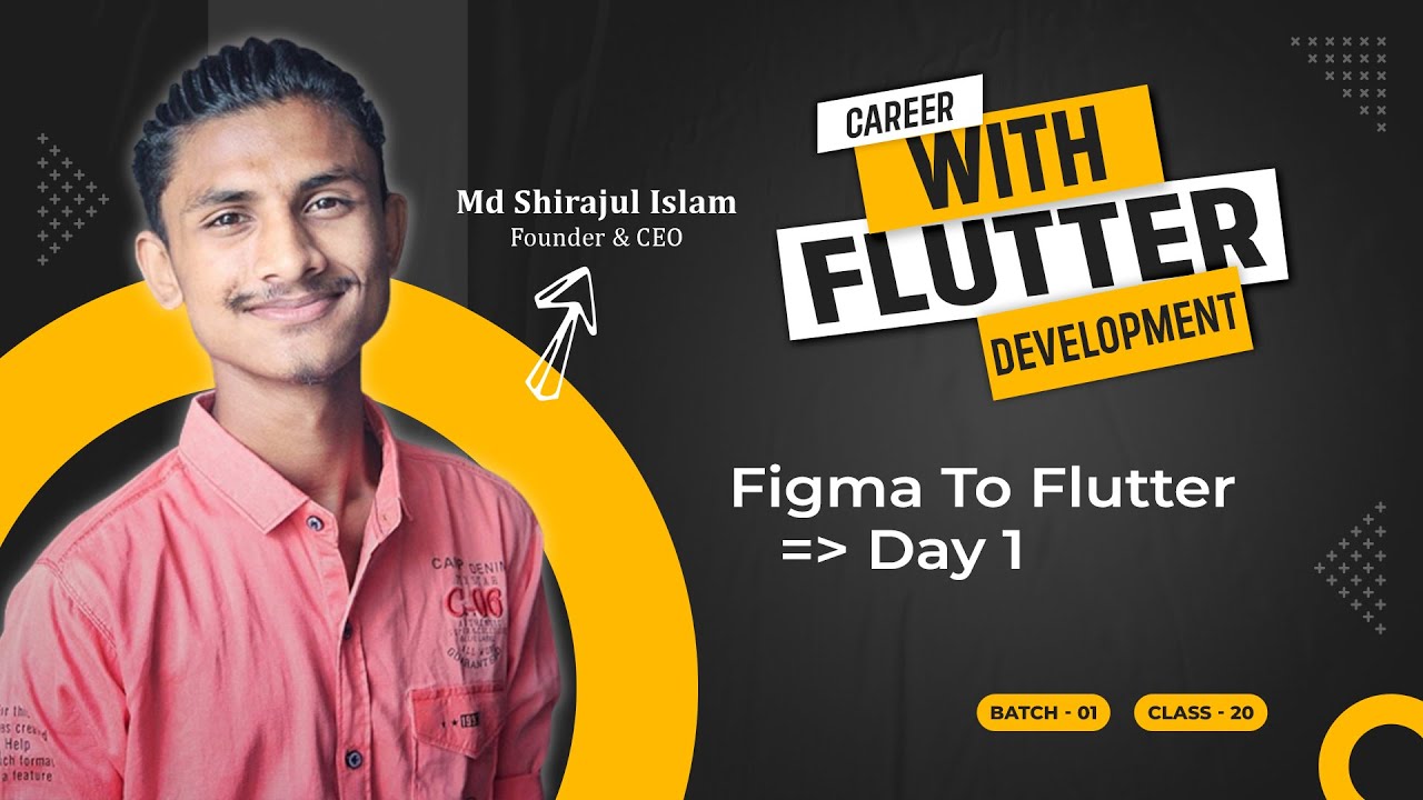 Class 20 - Figma to flutter (Day 1) || Flutter Batch 1 || Programming Wormhole - YouTube