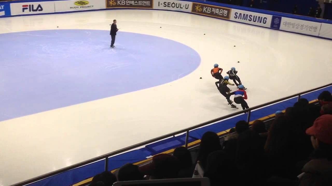 World Short Track Championships Seoul 2016 1000m Ranking Race Zac - YouTube