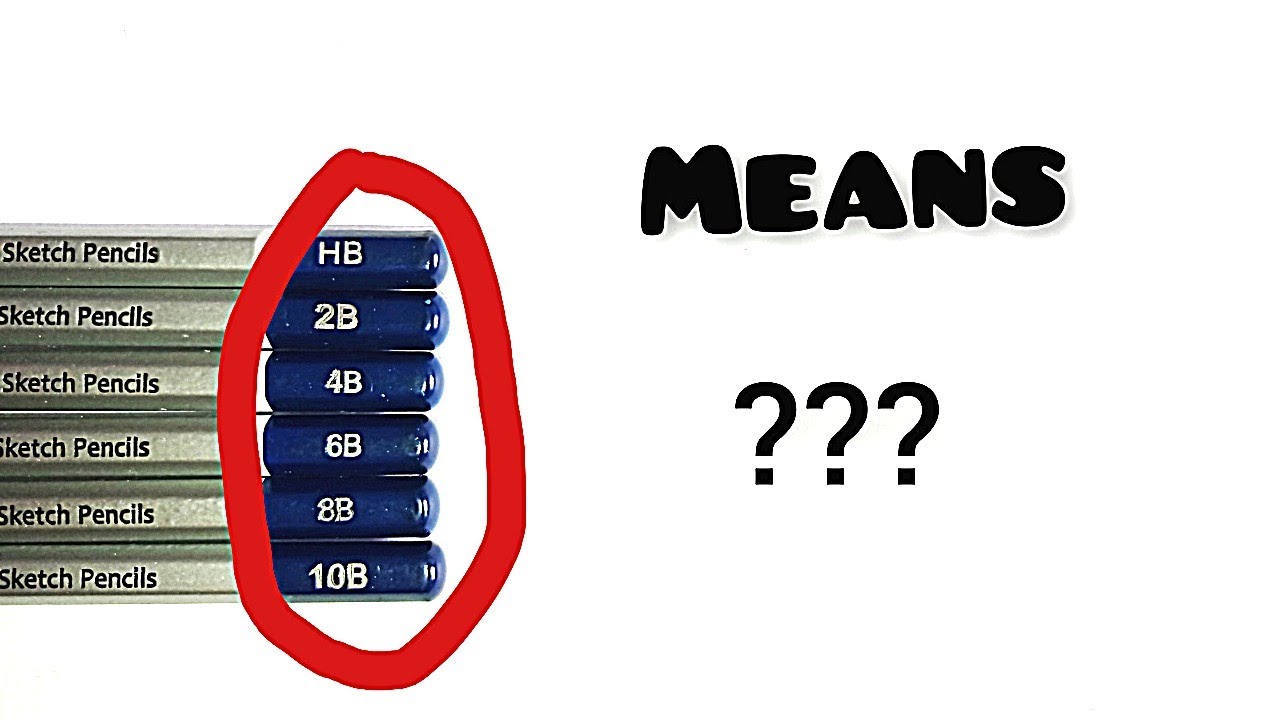 what meaning of HB ,2B,3B,4B... graphite pencil + charcoal additional ️ ...