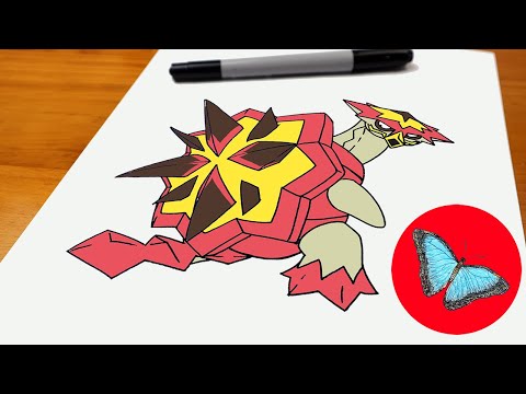 How To Draw Pokemon - Turtonator Easy Step by Step - YouTube