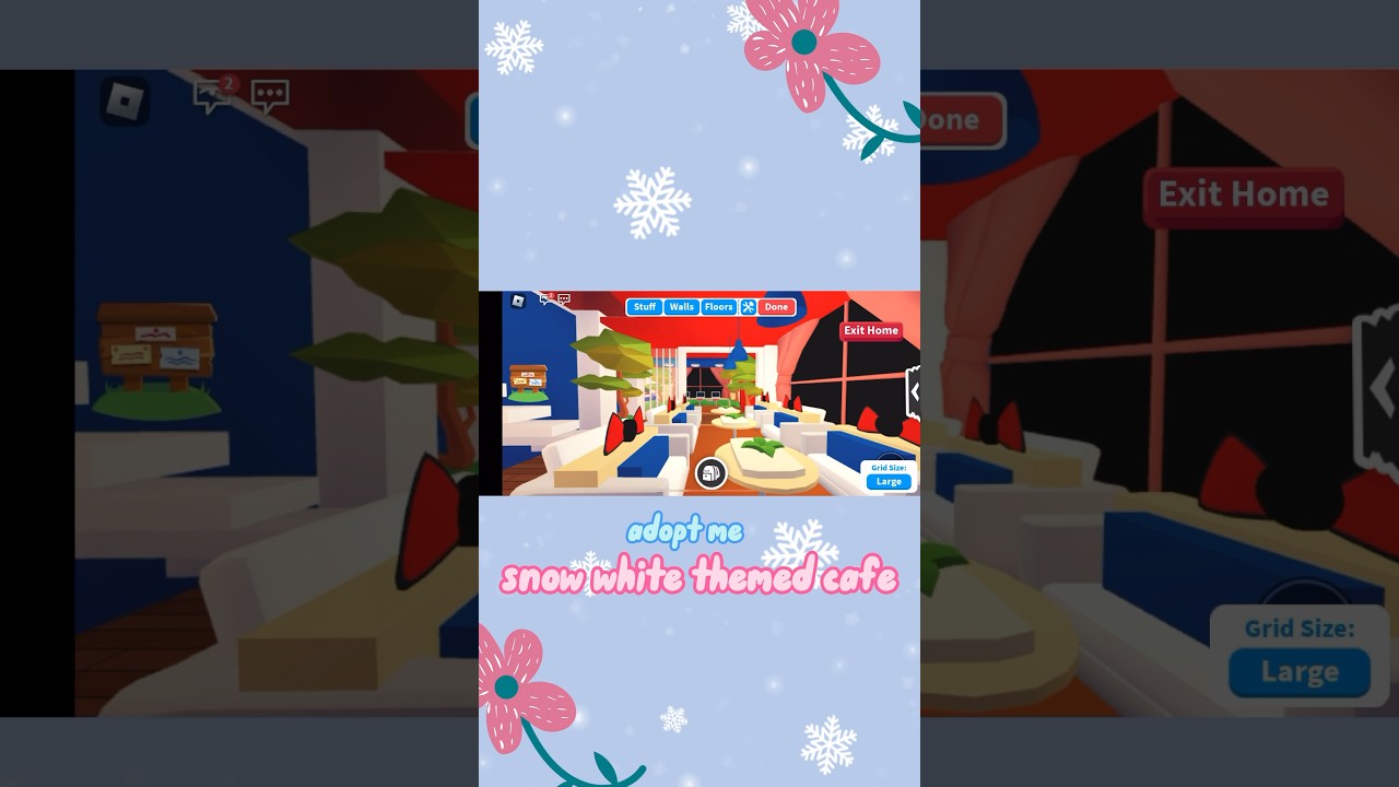 Snow White Cafe Build in Adopt Me! || Brightmedievalroblox #adoptme # ...