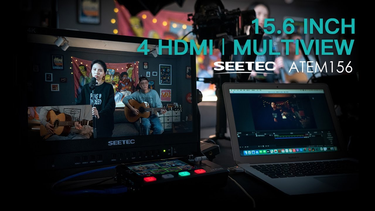 SEETEC ATEM156 Live Streaming Monitor 4 HDMI Input and Output ...