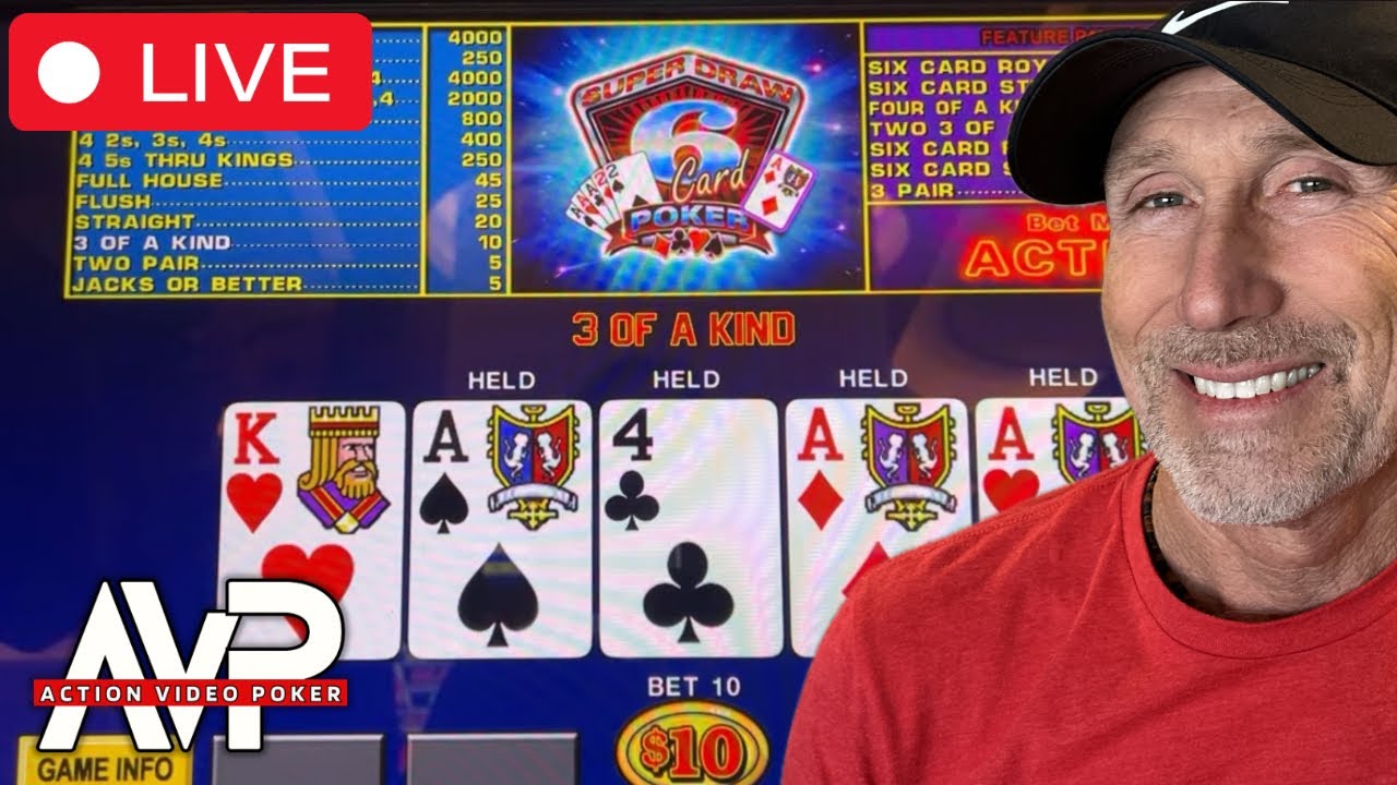 The Most Intense Action Ever! 😮 Action Video Poker is live in Vegas ...