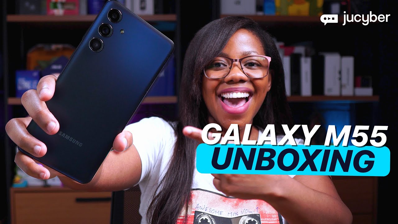 SAMSUNG GALAXY M55 - CÂMERA FRONTAL DE 50 MP E MAIS! | UNBOXING - YouTube