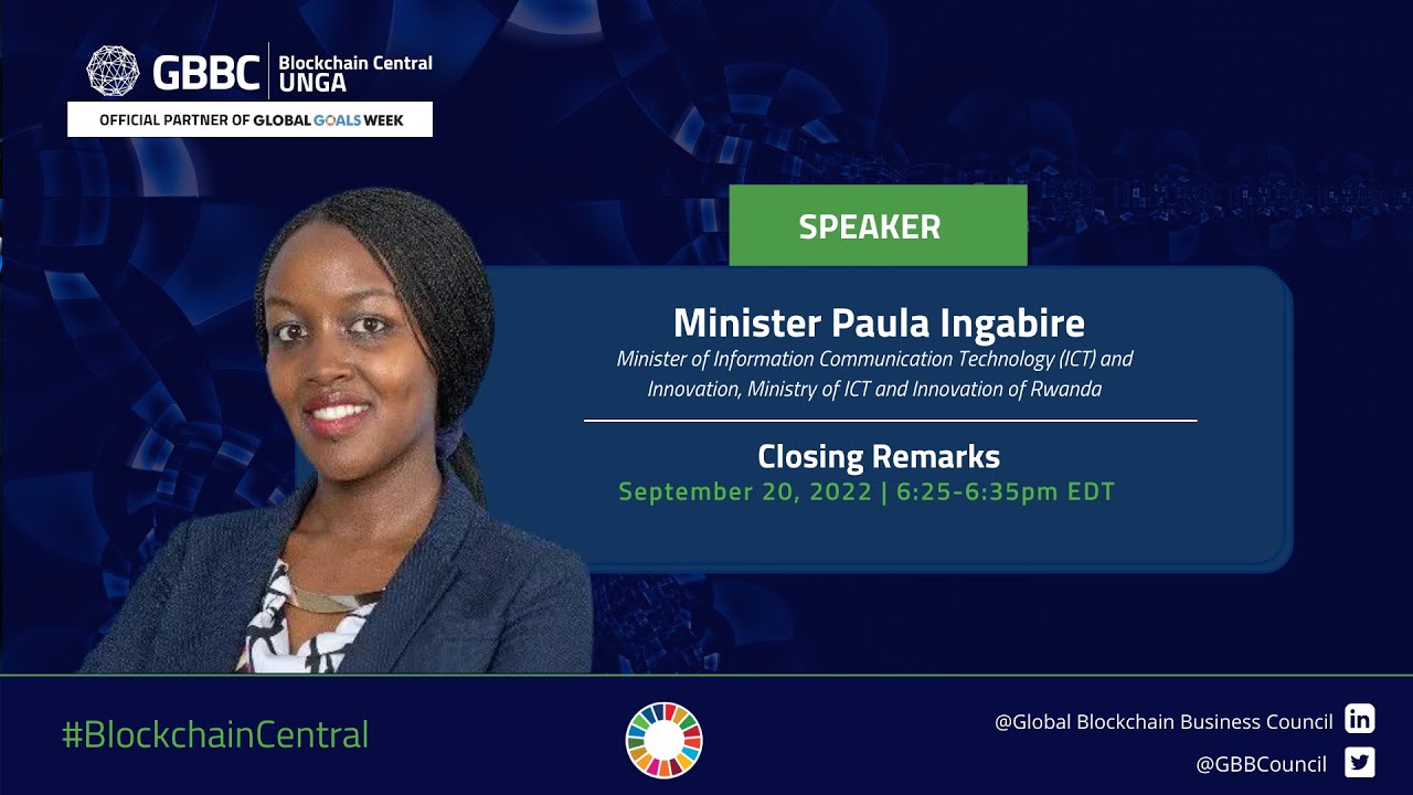 Closing Remarks with Minister Paula Ingabire, Ministry of ICT and ...
