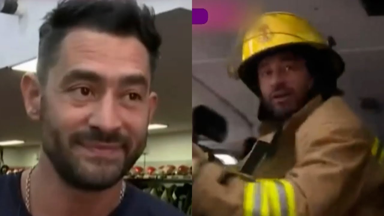 EL TUCU LÓPEZ AHORA ES BOMBERO: empezó a sonar la sirena en plena nota ...