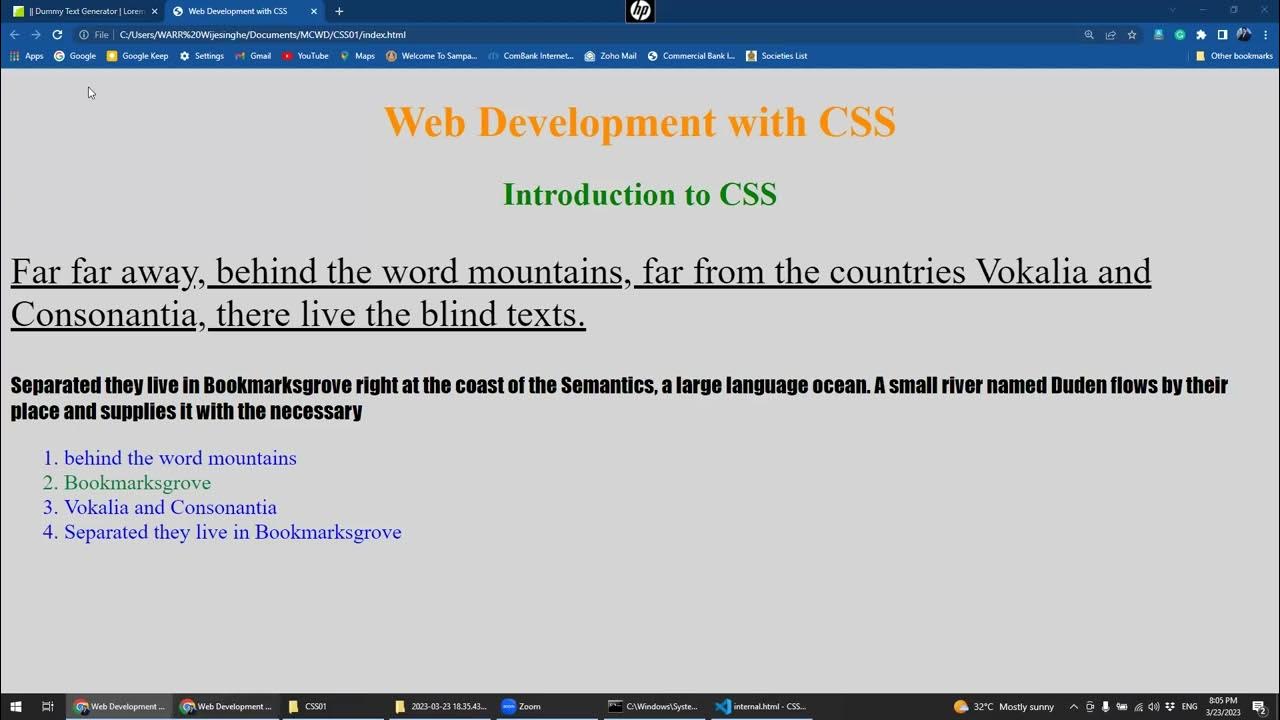 MCWD CSS 03 - YouTube