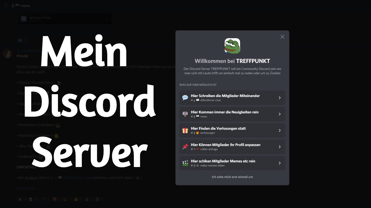 Mein Neuer Discord Server 😮😅 - YouTube