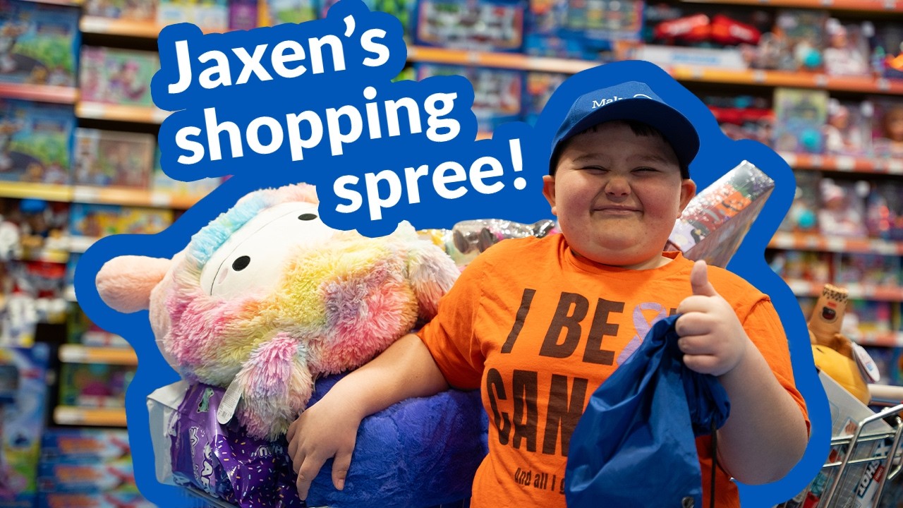 Go shopping for toys with wish child Jaxen! | Make-A-Wish UK - YouTube
