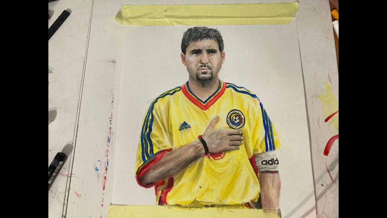 Drawing Georghe Hagi - YouTube