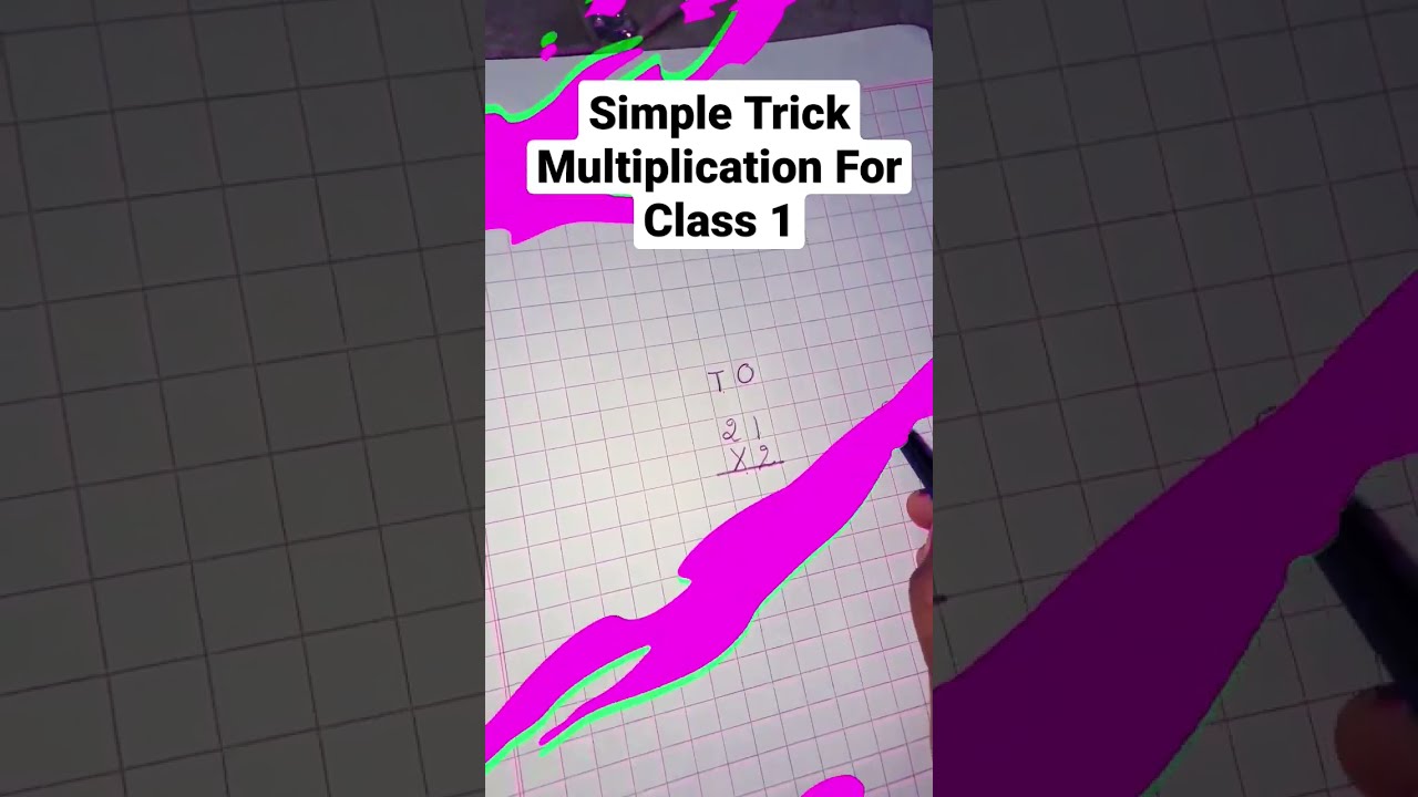 How To Do Simple Multiplication Questions For Class 1 shorts How To Do Simple Multiplication Questions For Class 1 shorts