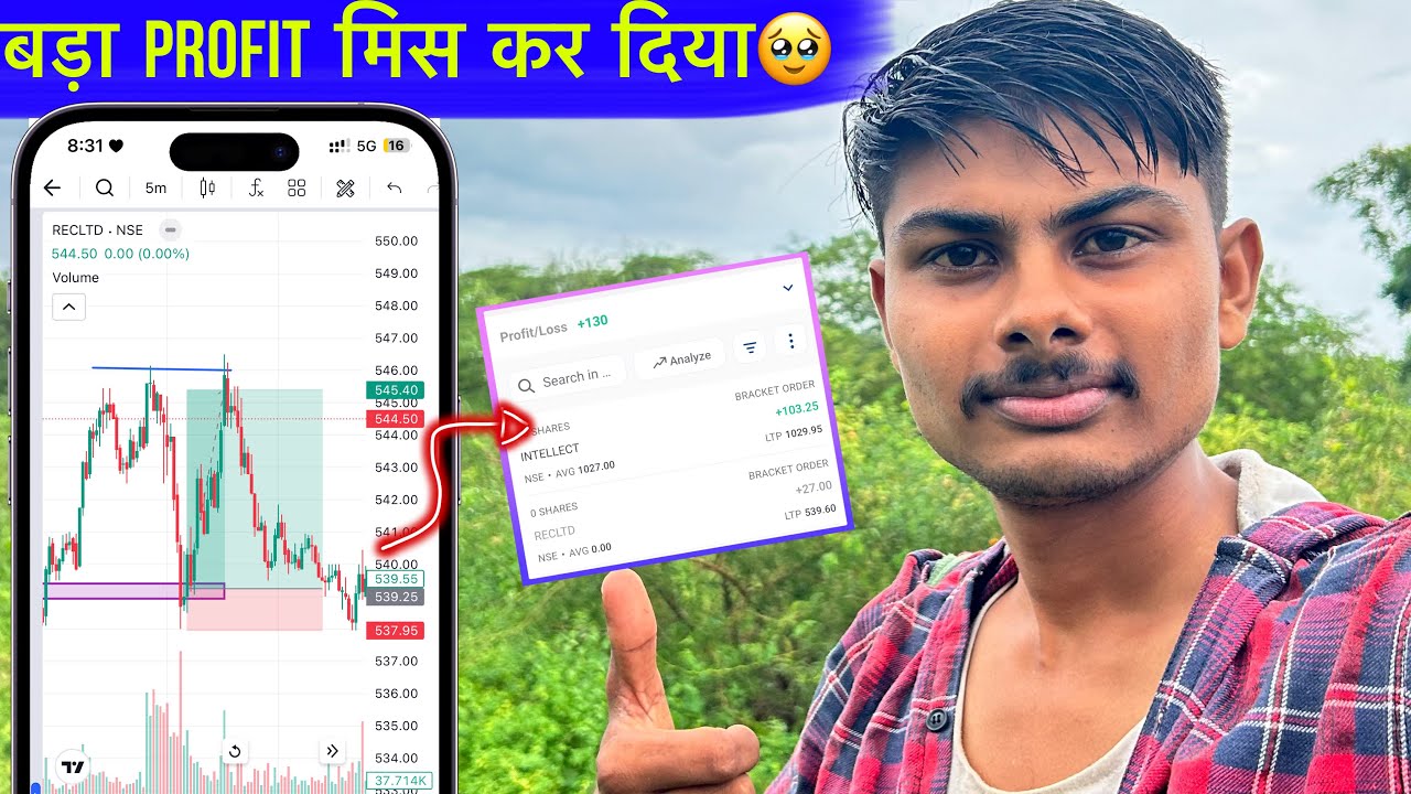 Equity trading में आज बड़ा प्रॉफिट हो जाता बस मैं एक गलती ना करता😊 ...