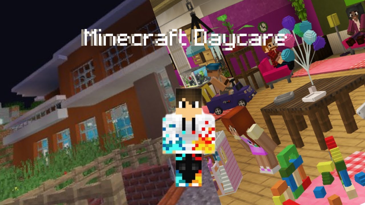 Building a daycare in minecraft - YouTube