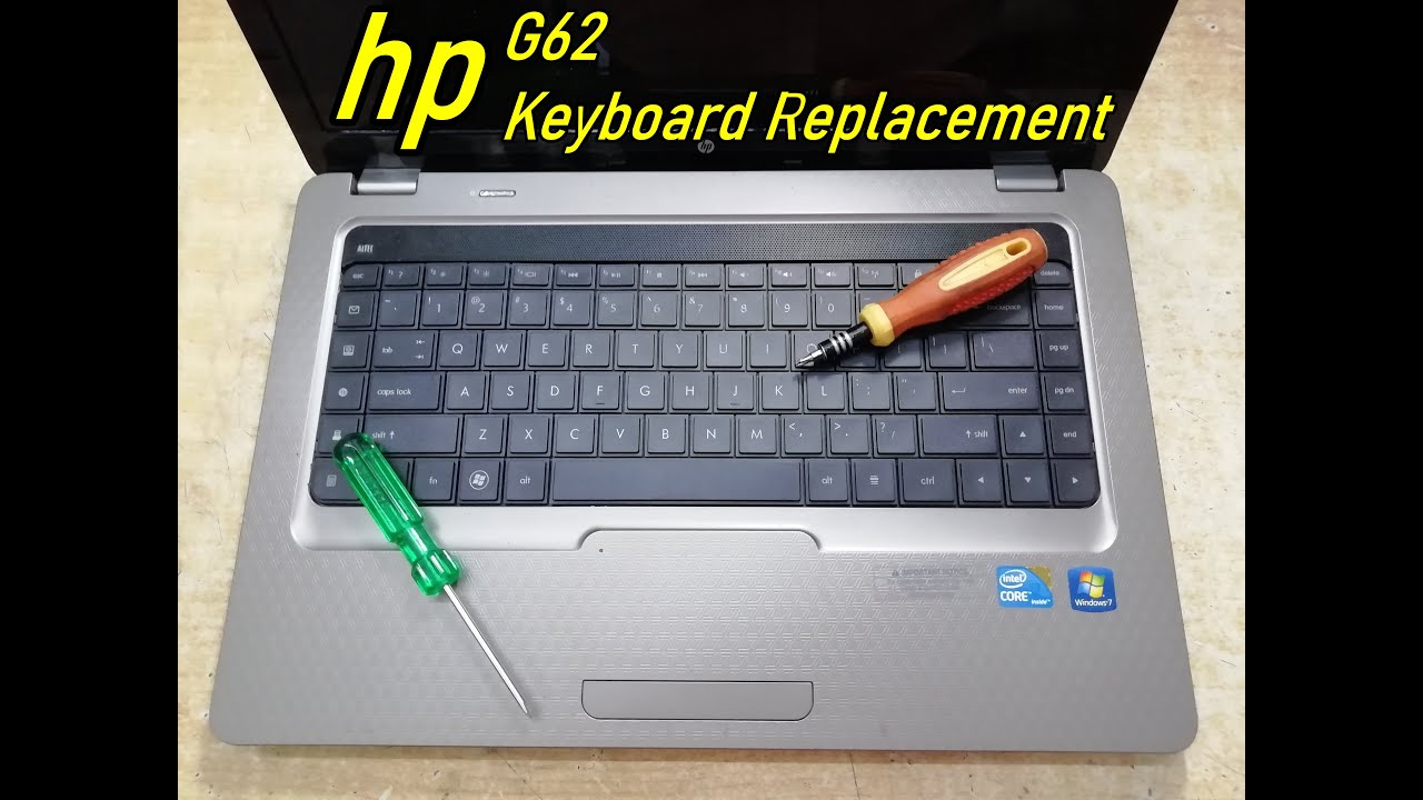 HP G62 Keyboard Replacement | G62-a34SE - YouTube
