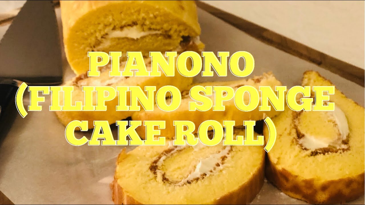 Pianono (Filipino Sponge Cake Roll) with Cream Cheese Frosting Filling ...