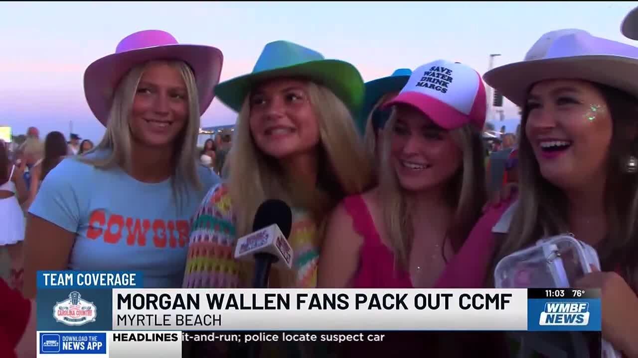 Morgan Wallen fans pack out CCMF - YouTube