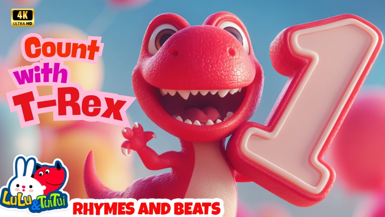 Count with T-Rex 🔢🦖 | Fun Dinosaur Counting Song for Kids # ...