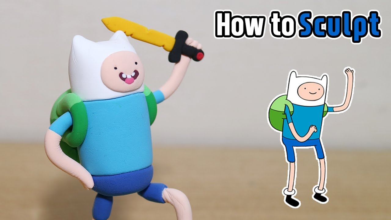 How to sculpt Adventure Time 'Finn' | Clay Tutorial - YouTube