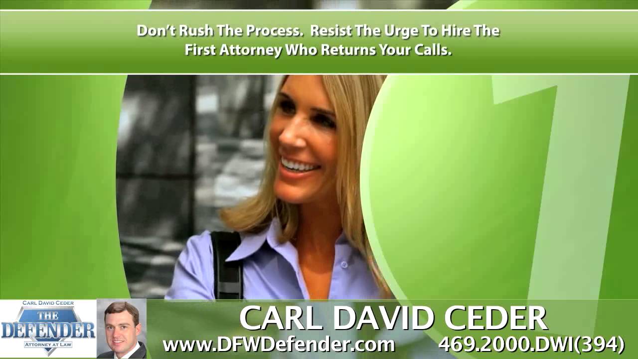 Carl D. Ceder - Attorney at Law, the DFW Defender - YouTube