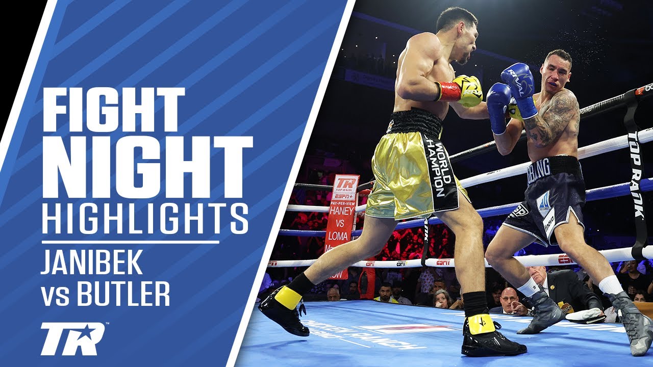 Janibek Drops Butler Three Times In TKO Win | FIGHT HIGHLIGHTS - YouTube
