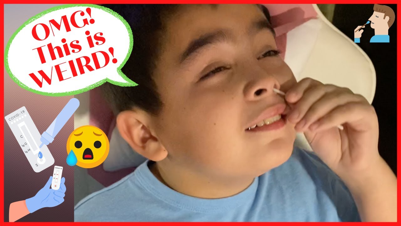 Kid's REACTION WHEN USING 10-MINUTE COVID-19 TEST KIT | Self-Swab Test ...