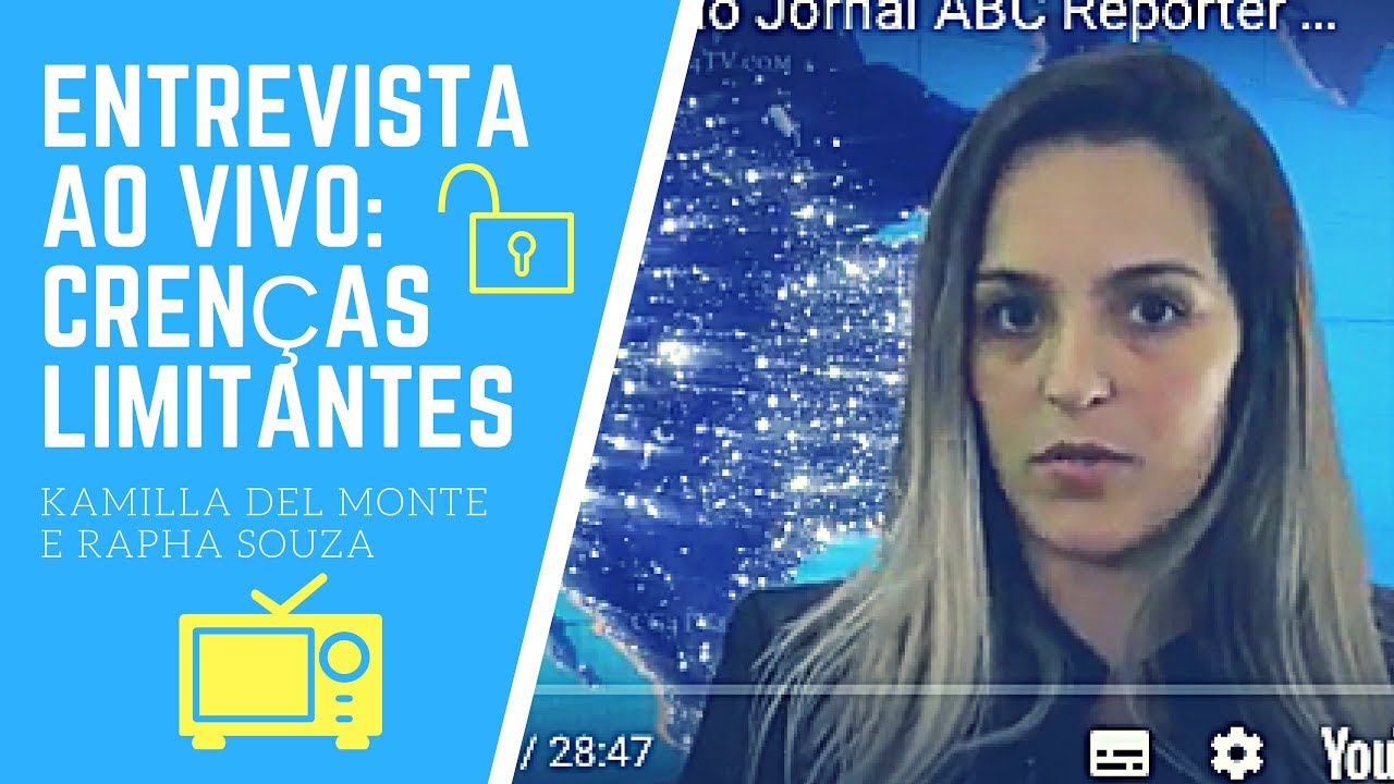 Entrevista - Ao Vivo ao Jornal ABC Repórter Com Rapha Souza e Kamilla Del Monte - YouTube
