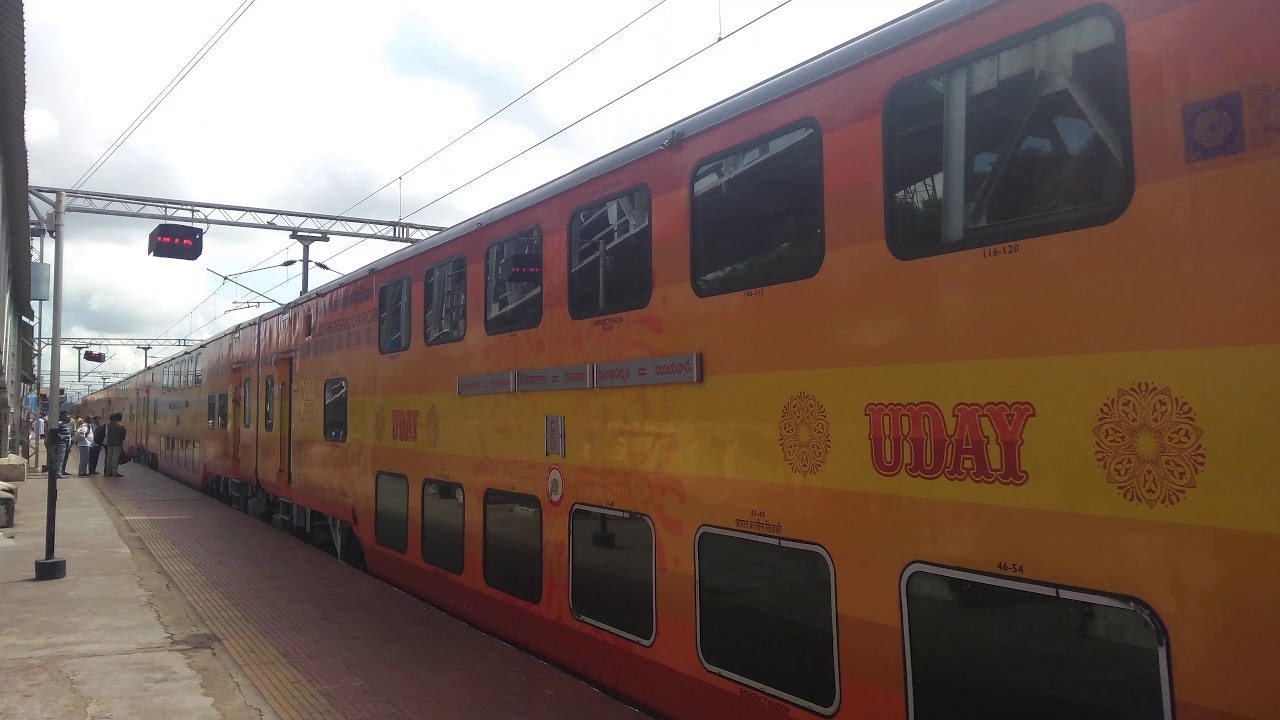 #Uday express Double Decker Train (Visakhapatnam to Vijayawada) - YouTube