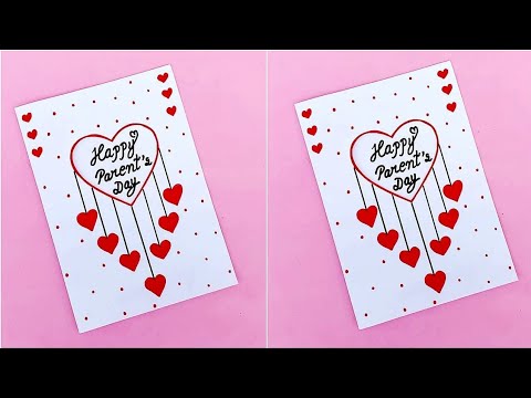 Easy & Beautiful white paper Parent's Day Card making ideas/DIY ...
