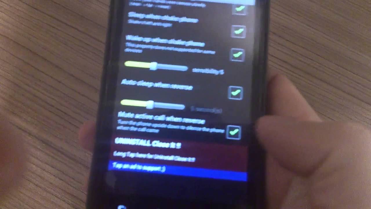 "Close It" Screen lock and wake up with sensors - YouTube