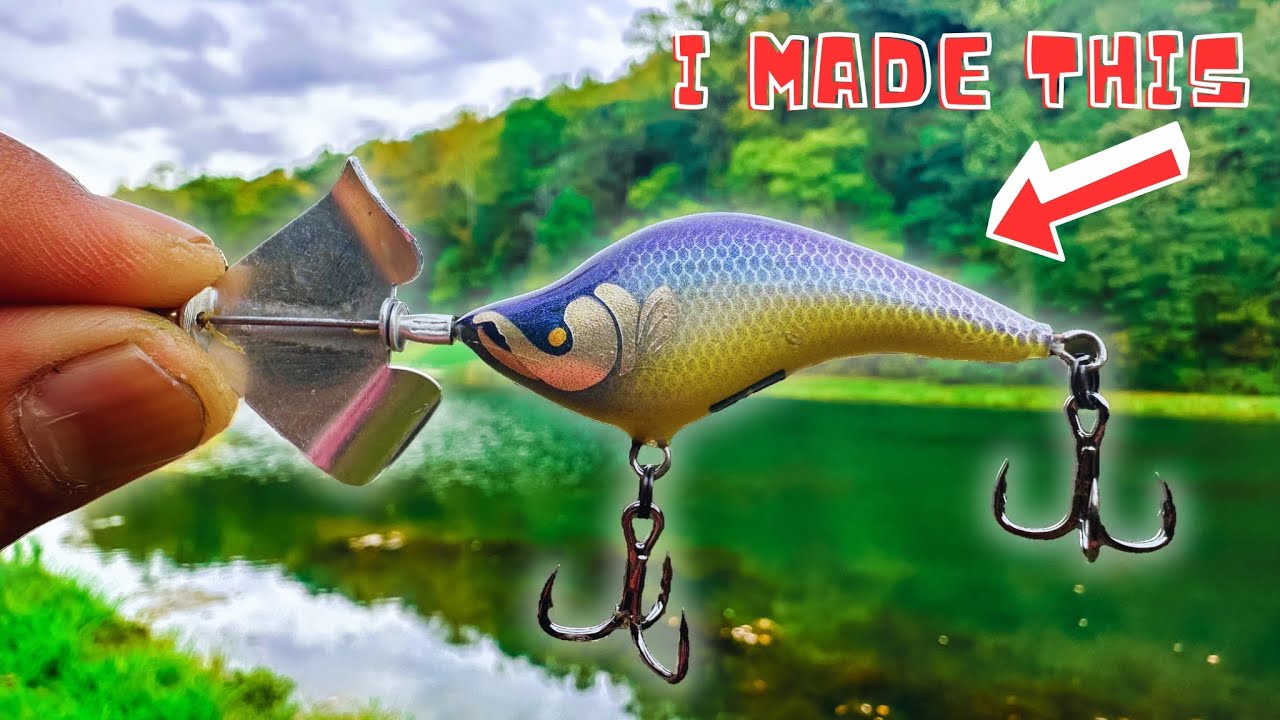 Fishing with HOMEMADE Lures ⁉️ BFS Bass Fishing - YouTube