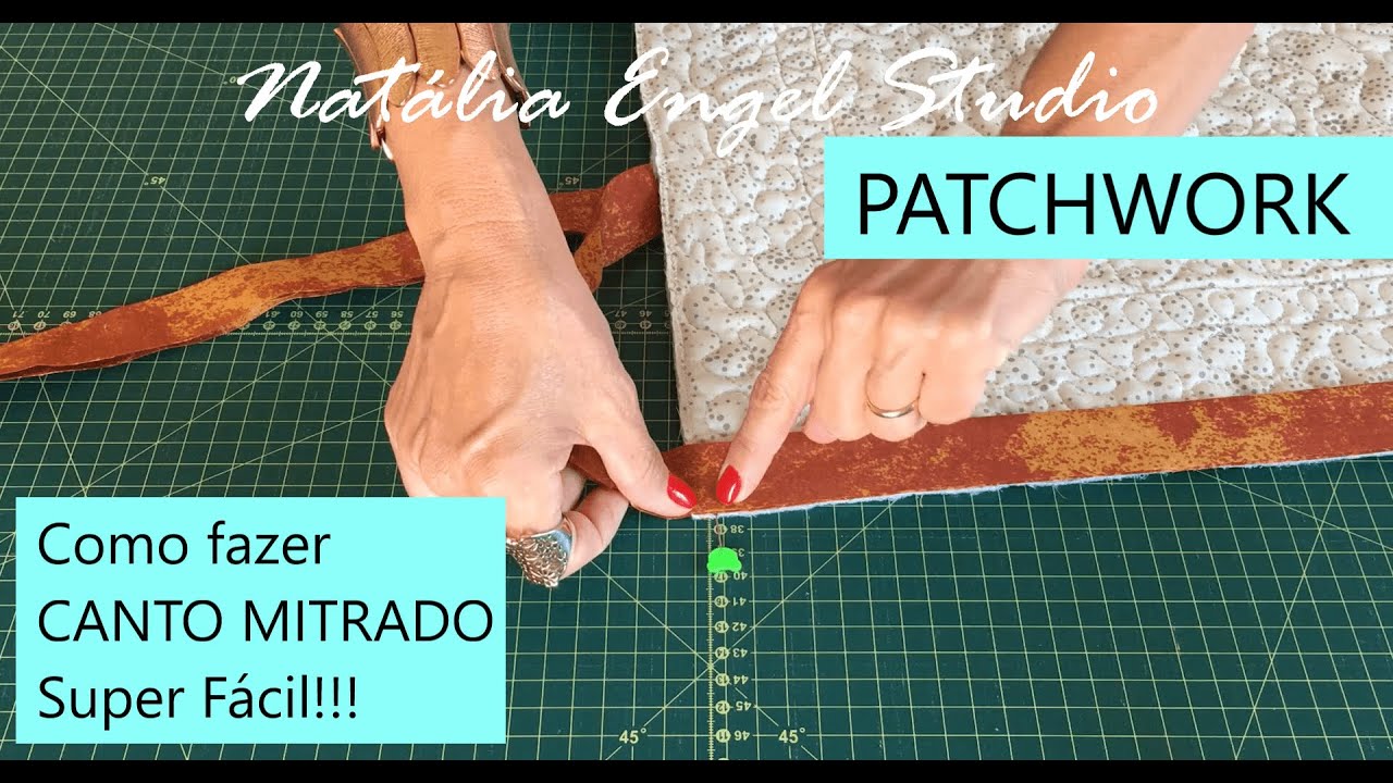 Como finalizar seu trabalho de PATCHWORK | CANTO MITRADO - YouTube