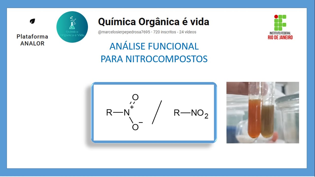 Análise funcional para nitrocompostos (ensaio do hidróxido ferroso ...