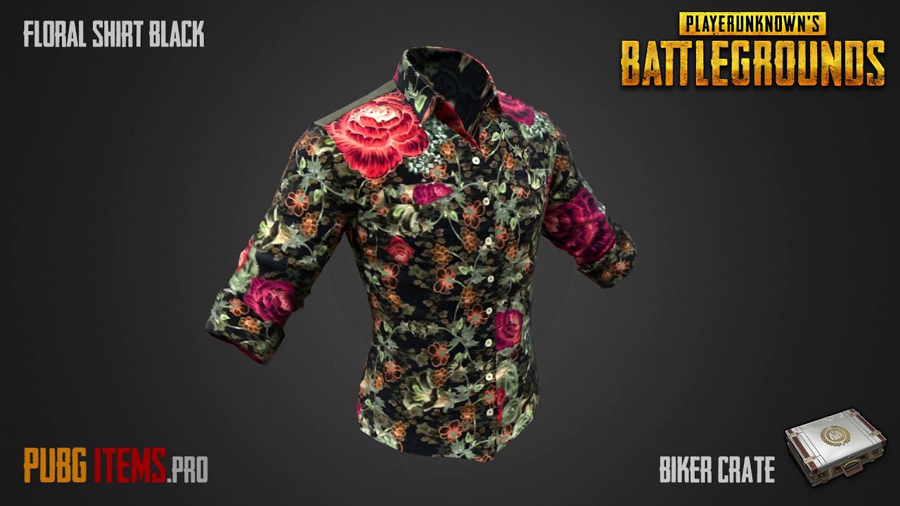 Floral Shirt (Black) | PUBG Item Showcase - YouTube