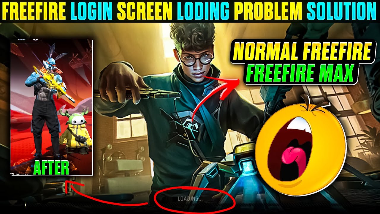 FREEFIRE LOADING PROBLEM | FREEFIRE LOGIN SCREEN LOADING | LOGIN SCREEN ...