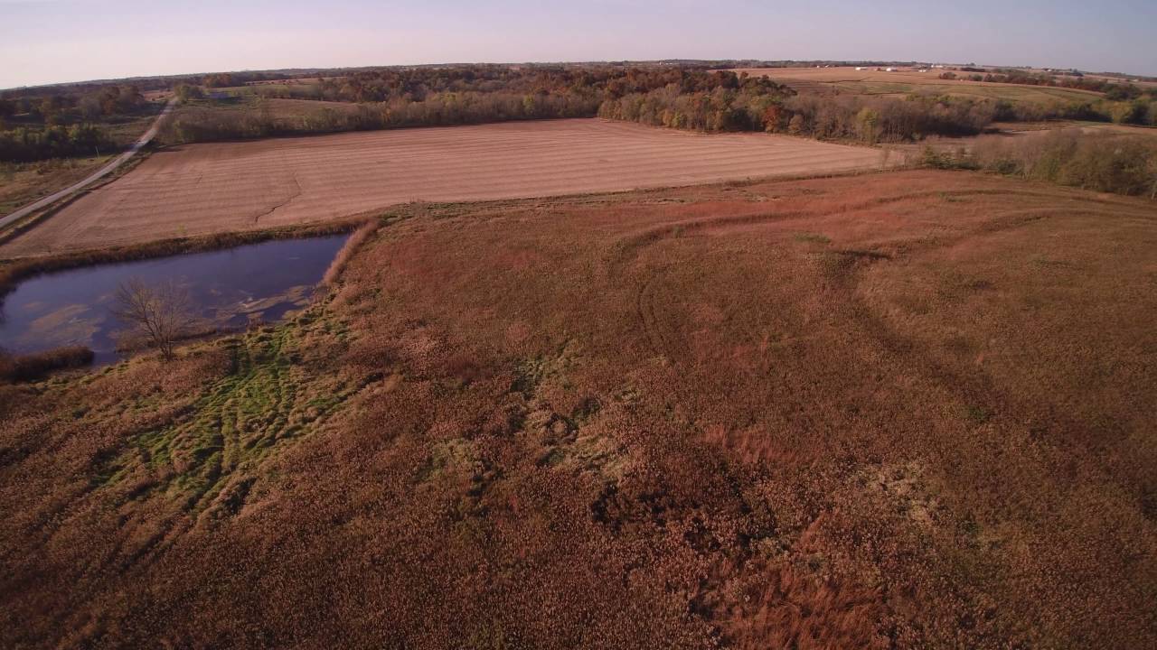 Drone Footage Of Iowa Grassland - YouTube