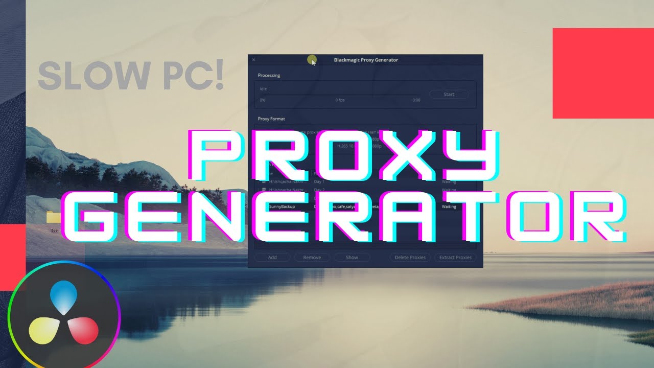 Blackmagic Proxy Generator Hindi Davinci Resolve 18 Youtube