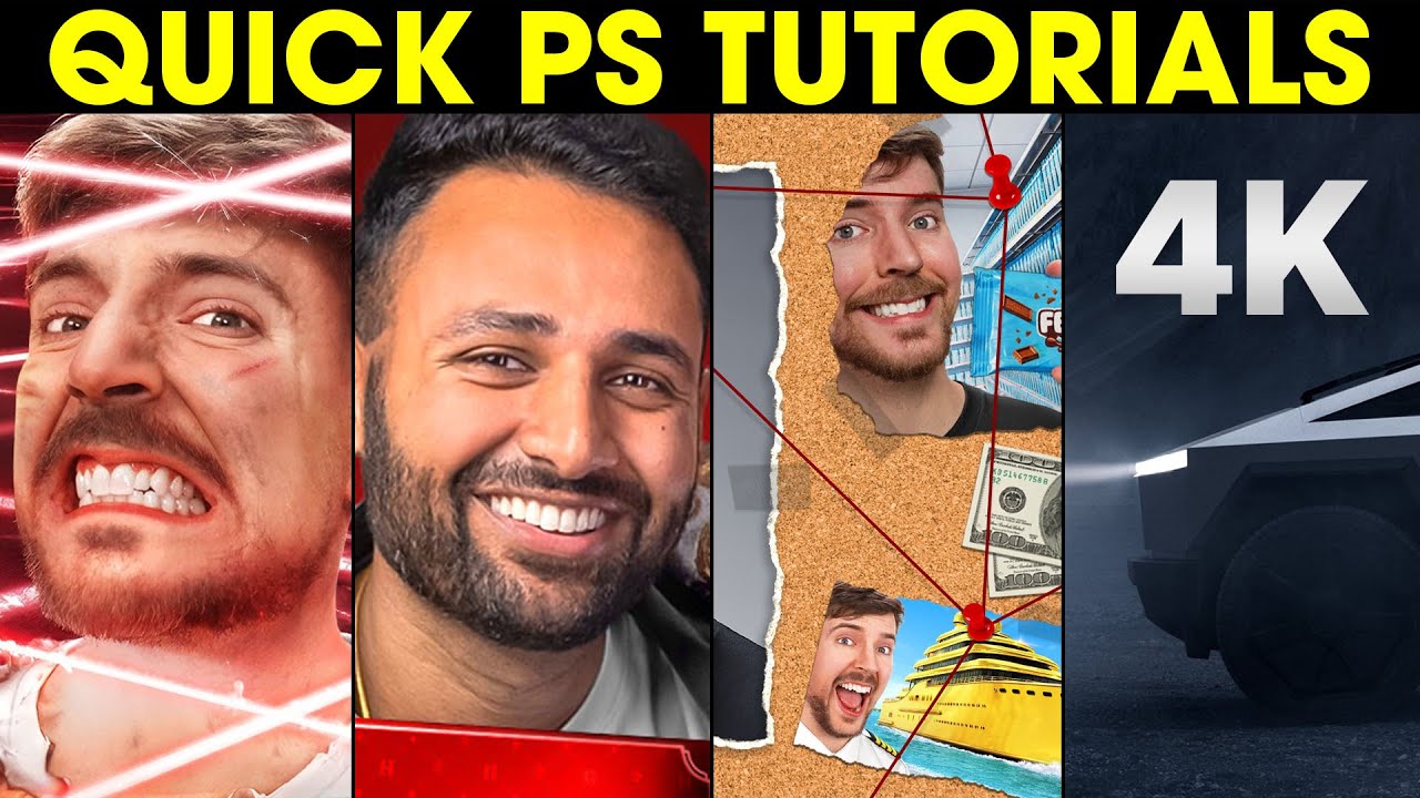 Thumbnail Tutorials 5: Laser Effect, Face Highlights, Pinboards & High ...