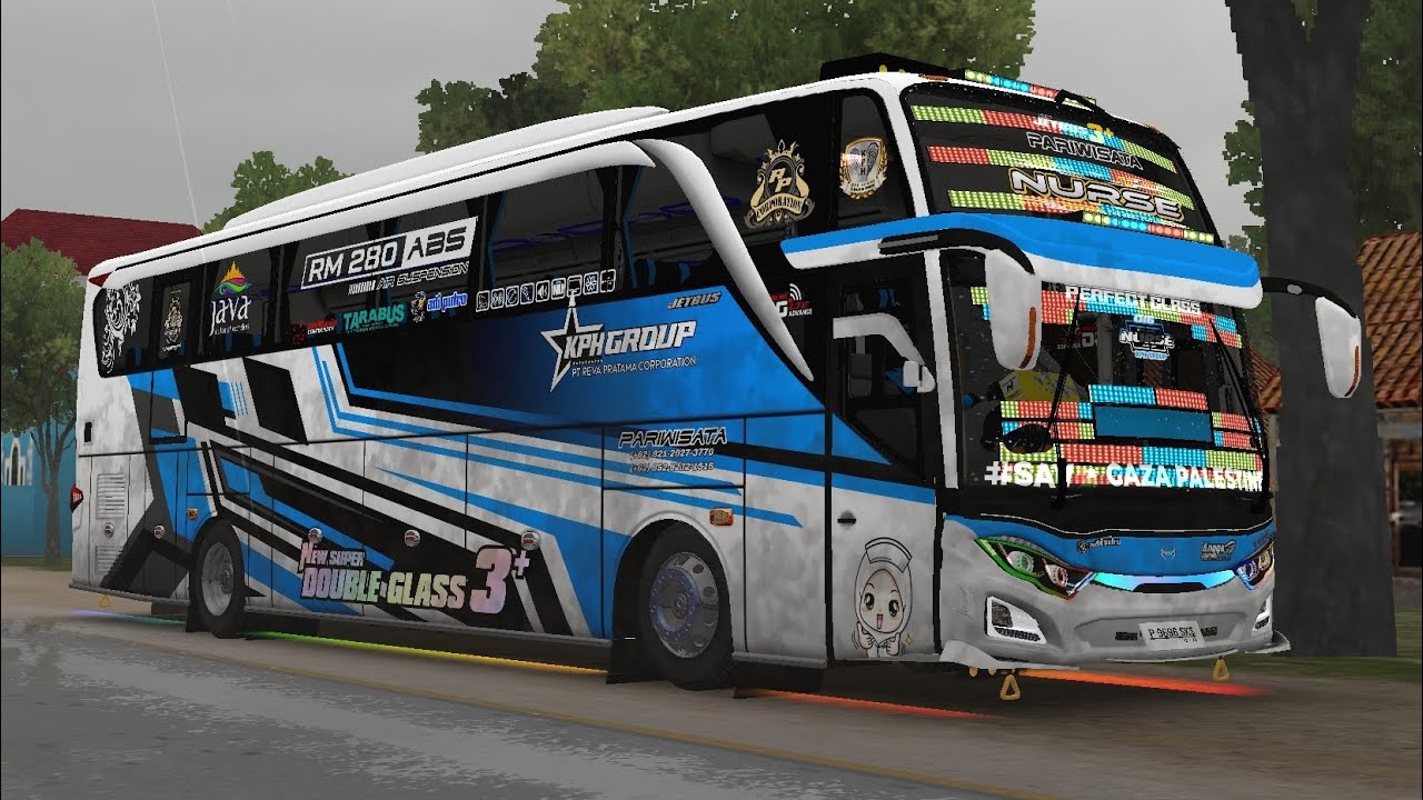 FREE | KODENAME JB3 GEN 1 FULL STROBO | BUSSID V4.0.3 - YouTube