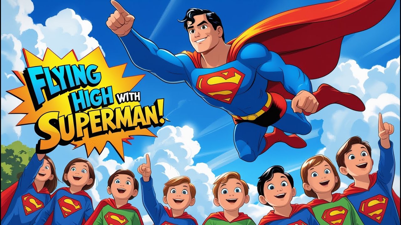 Flying High with Superman | Fun Superhero Song for Kids! - YouTube
