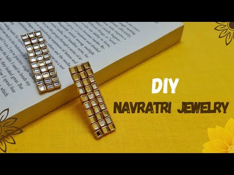 DIY Navratri Jewelry / Handmade jewelry making / Traditional jewelry ...